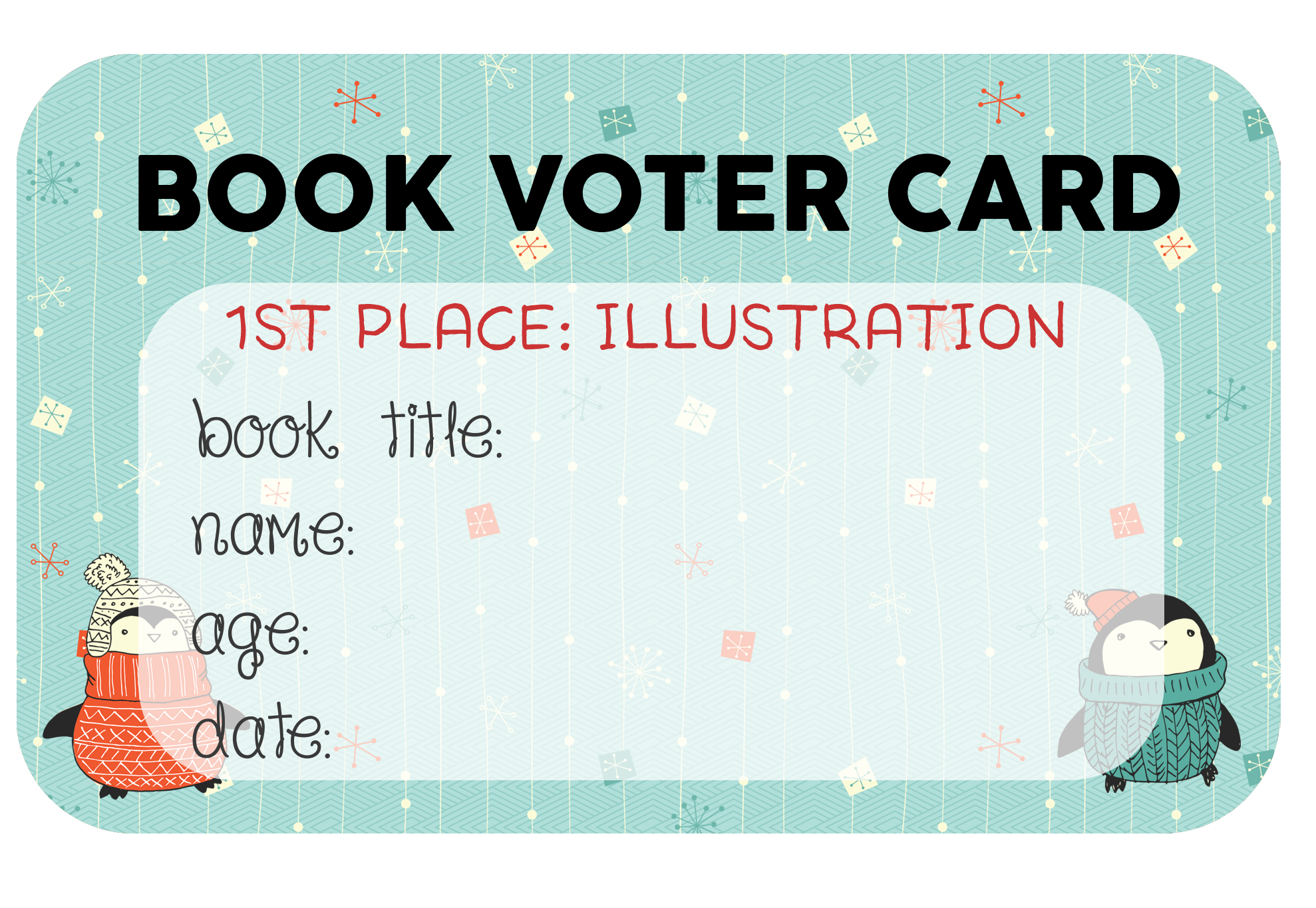 Snow Much Fun: Reading & Voting {Printable} – Joy in Snuggles